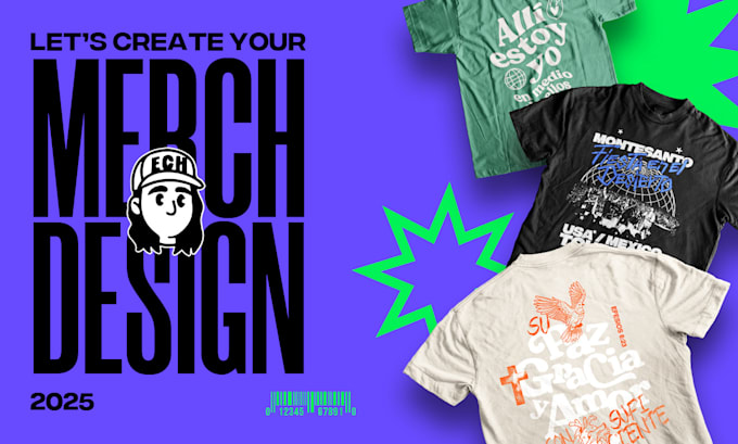 Create unique and custom merch designs for you by Emanu_ch | Fiverr