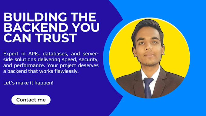 Be your node js developer for developing apis and backend by Samirfullstack | Fiverr
