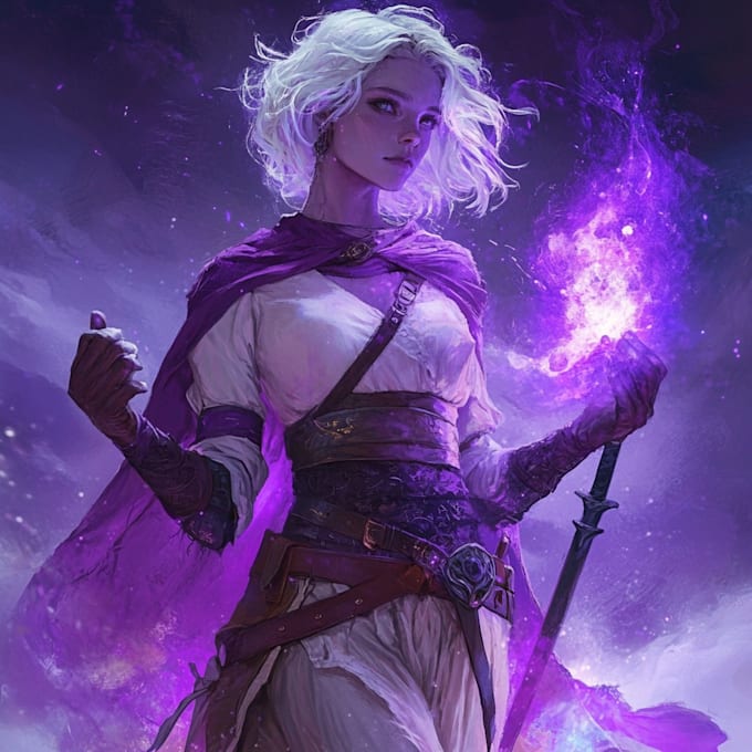 Draw dnd character illustration for tcg or splash art for you by ...