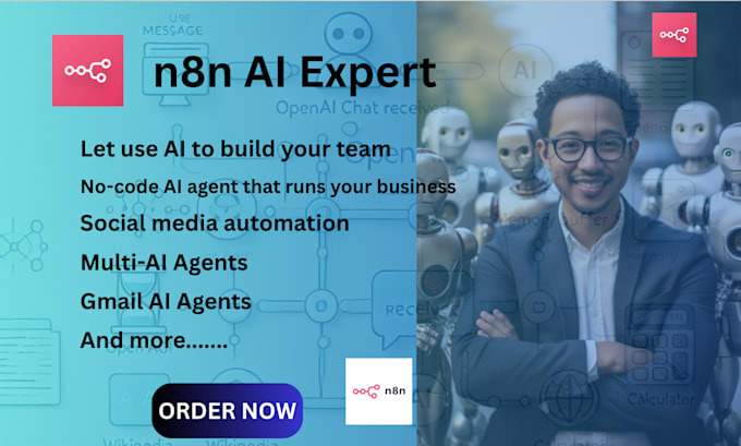 Build custom n8n ai automations workflow for your business by Ezekiel_efe7 | Fiverr