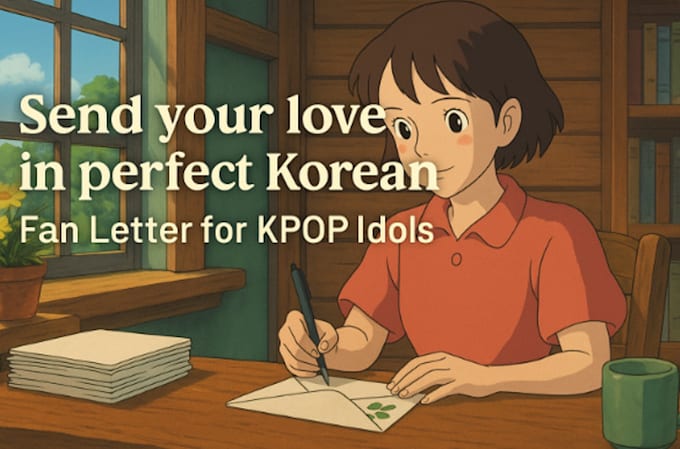Translate your message to kpop idol to korean or others by ...
