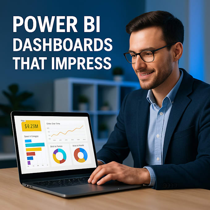 Create a clean and simple power bi dashboard for your business by Harshlyscout | Fiverr