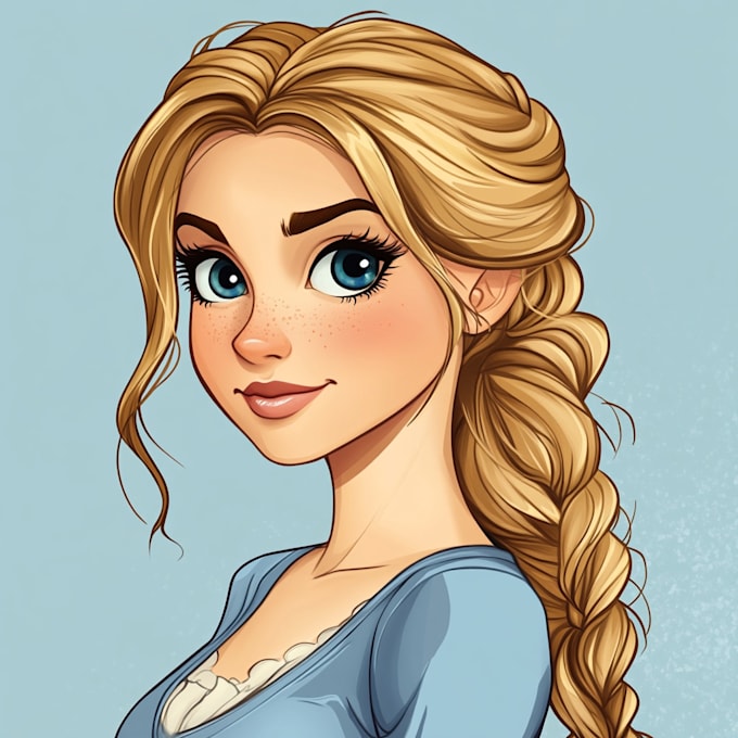 Draw your portrait in cartoon disney style by Brodmleon | Fiverr