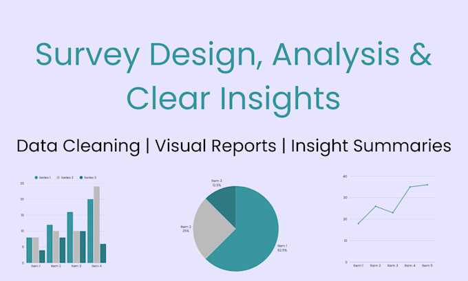 Design, clean and analyse your survey data by Crawford_data | Fiverr