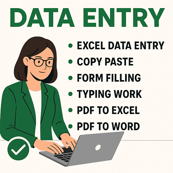 Do basic data typing, excel, copy, paste, merge, pdf to excel, word by Rimmymathews24 | Fiverr