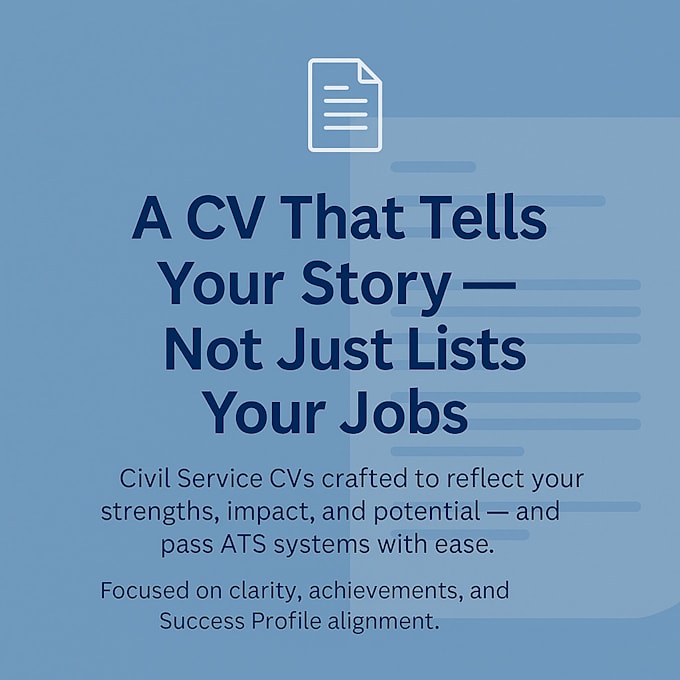 Write a civil service cv linkedin profile and interview preparation by ...