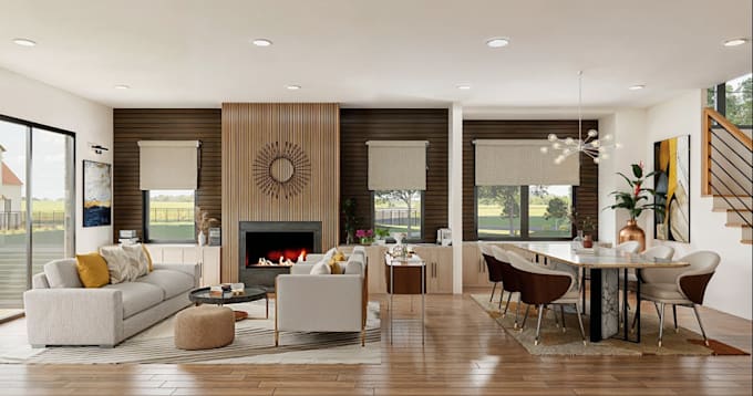 Generate stunning 3d architectural animation,3d interior home render ...