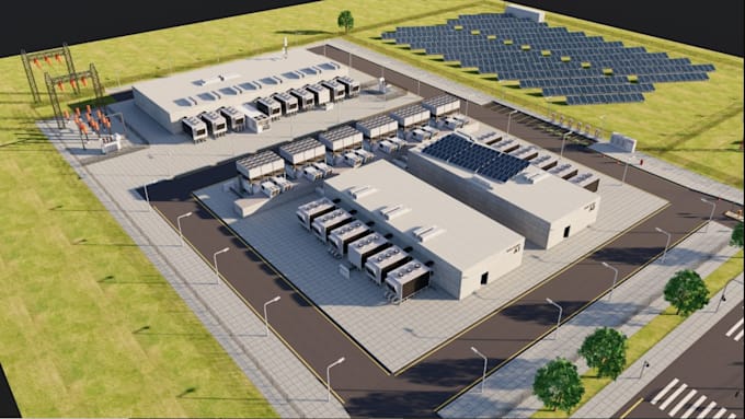 Optimize 3d business center,warehouse store,cgi factory facility ...