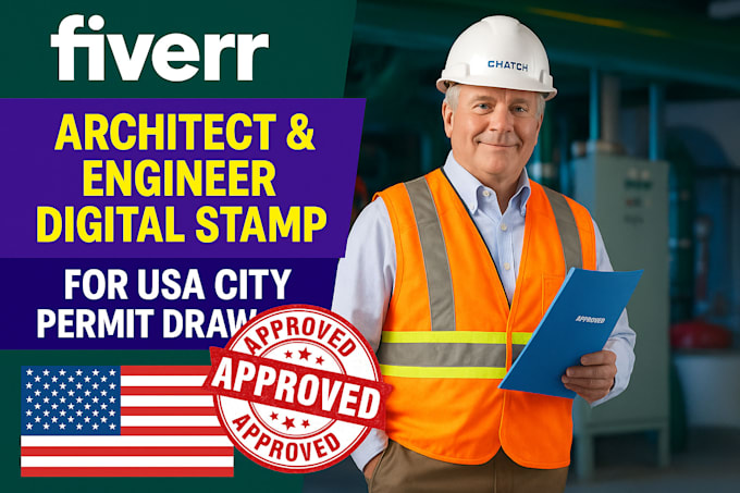 Draw and stamp your usa city permit architectural drawings by Aechitec ...