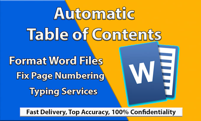 Create Automatic Clickable Table Of Contents Format Word File With