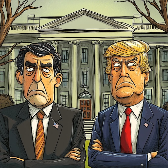 Draw digital political cartoons by Beekela | Fiverr