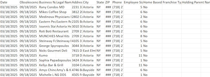 Offer 20,000 fresh b2b leads with revenue, phone numbers, and addresses ...