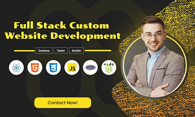 Do custom website development as full stack website developer by Itsrizwan512 | Fiverr