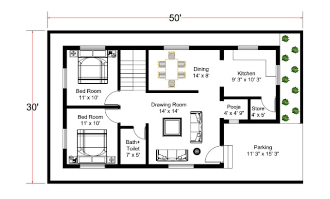 Make architectural plan blueprint, elevation, floor plan, sections in autocad by Gold_tunarch ...