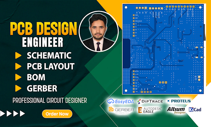 Design schematic and pcb in altium,eagle,pads, kicad,proteus and ...