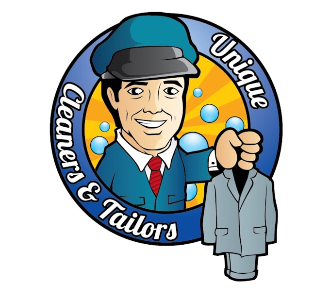 Design a custom mascot logo cleaning or tailoring business by ...