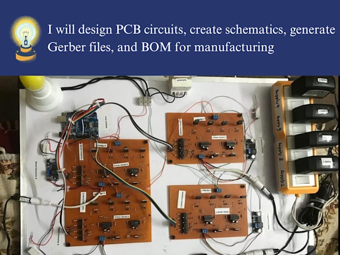Design pcb circuits, create schematics, generate gerber files, and bom fo by Electronicla756 ...
