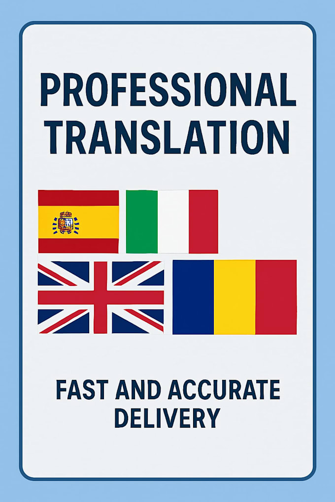 Translate english to spanish and spanish to english by Dani530 | Fiverr