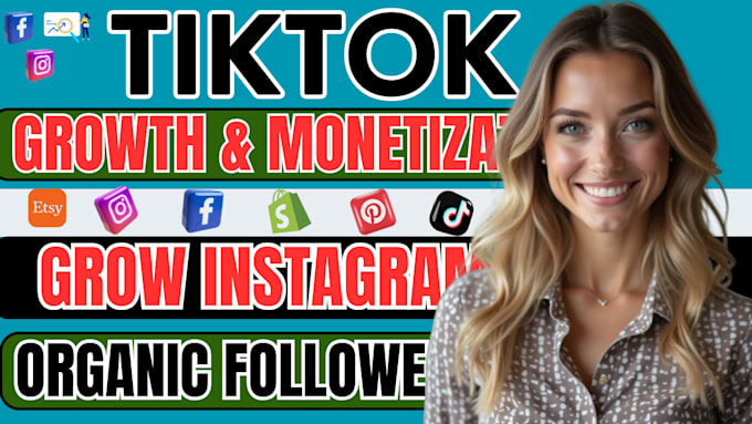 Grow and promote your instagram, tik tok monetization for organic ...
