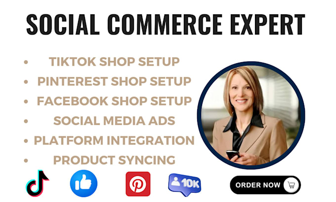 Do complete social commerce setup and integration, optimize sales ...