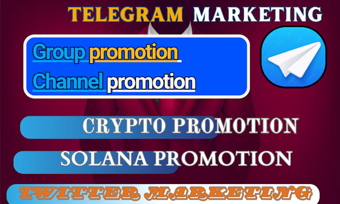 Do crypto group marketing, tg mass dm, telegram subscribers, token or ...