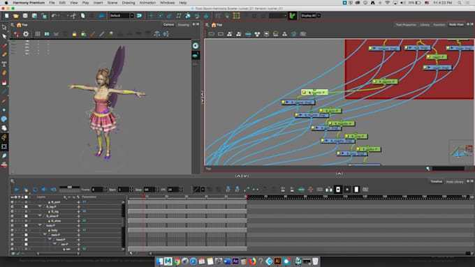 Create custom 2d rig, toon boom harmony rig, 2d rig animation in toon ...