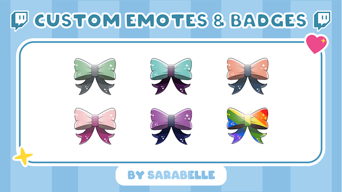 Design adorable badges for your channel by Sarawilson812 | Fiverr