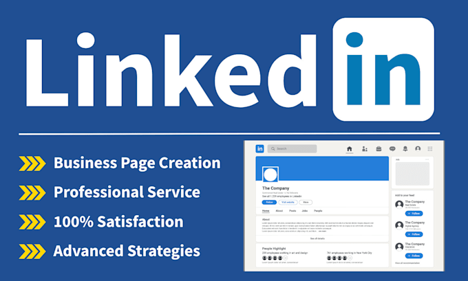 Create professional linkedin business page by Digitalmister | Fiverr