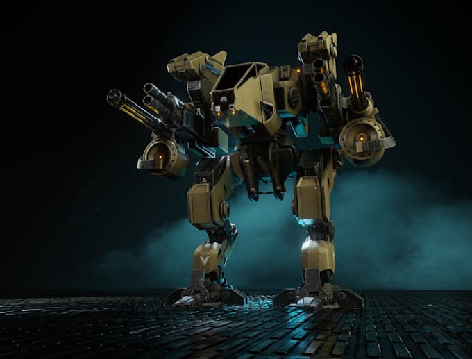 Special 3d game asset, weapon, scifi mech, 3d prop, game, animation ...