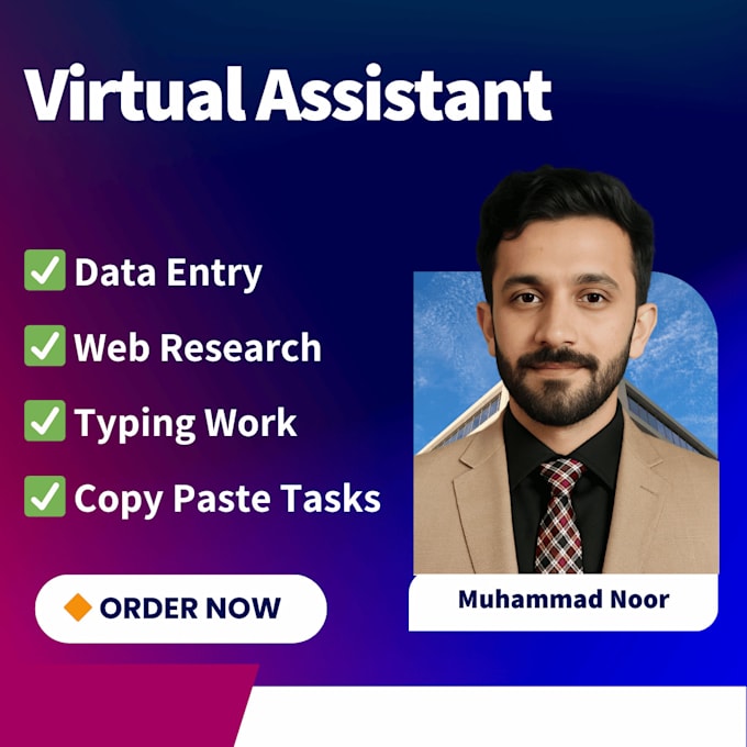Fast and accurate data entry and typing work by Noorbizenjo | Fiverr
