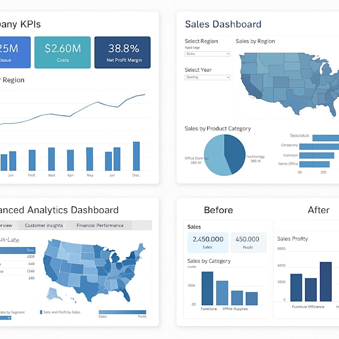 Be your data visualization expert in power bi and tableau by ...