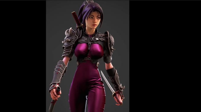 Create 3d models character, 3d game character, 3d character game for animation