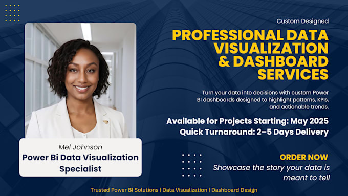 Design professional power bi data visualizations and dashboards by ...