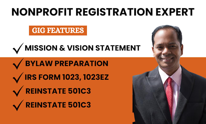 File 501c3 paperwork, nonprofit registration, form 1023 1023ez, 990 non ...