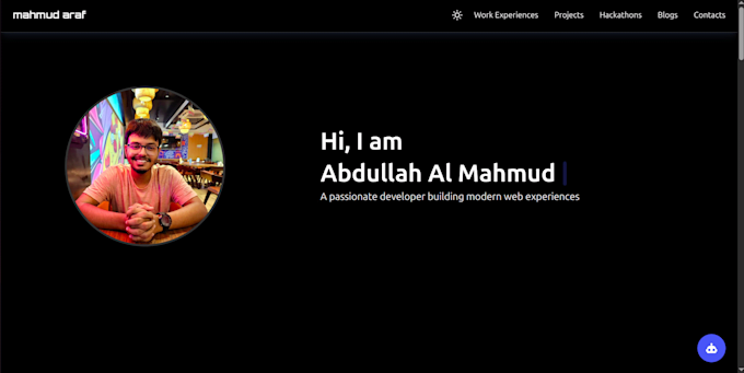 Build portfolio website using react , fast api by The_shawon | Fiverr