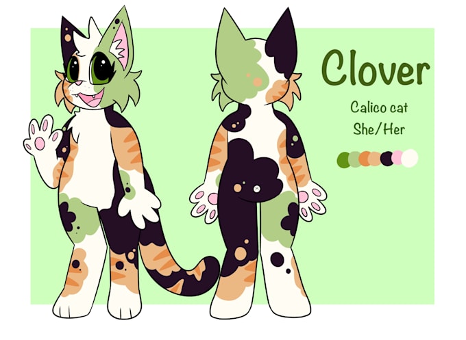 Make a ych furry reference sheet by Embersteele | Fiverr