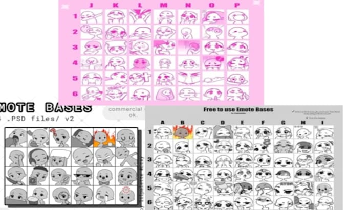 Draw twitch emotes for content creators by Autumnparks | Fiverr