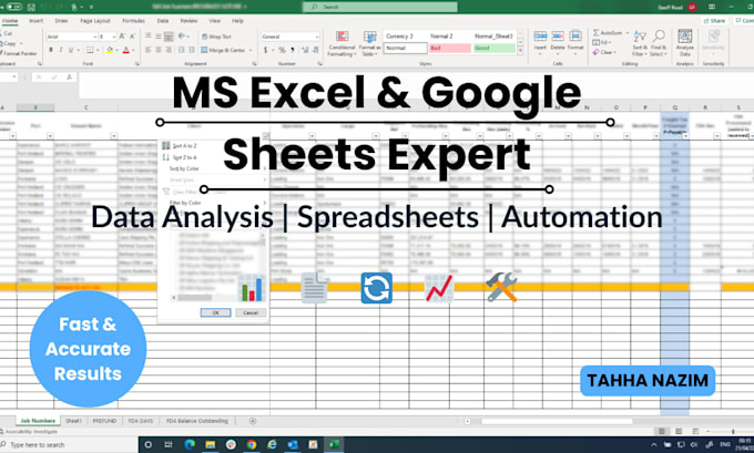 Be your ms excel and google sheets expert by Va_tahha | Fiverr