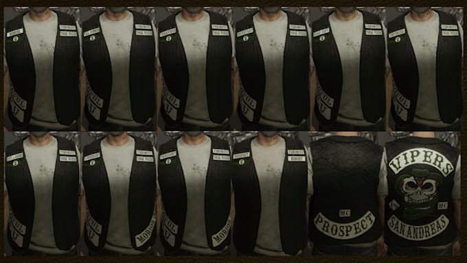 Create custom fivem mc kuttes, mc patch, mc cuts with ranks and side ...