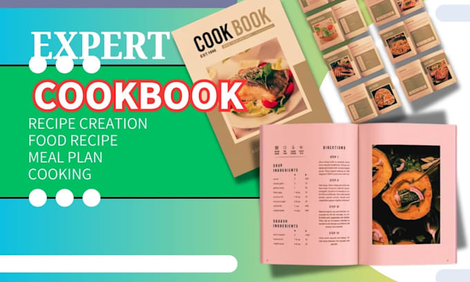 Write and design perfect recipe creation, food recipe,meal plan,cooking ...
