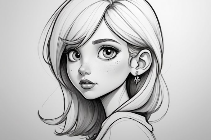 Sketch your cartoon character by Kailannaul | Fiverr