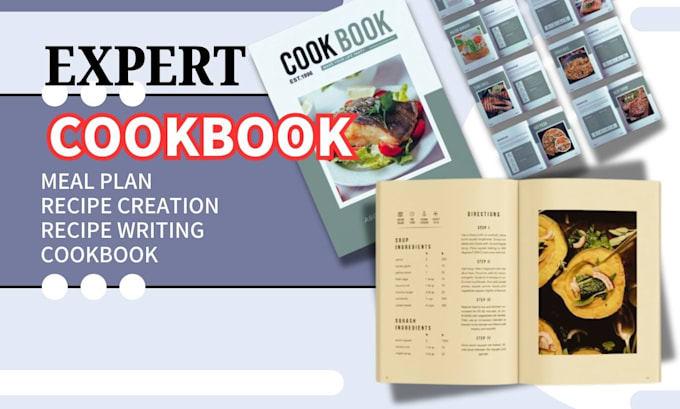 Write format,design meal plan, recipe creation, recipe writing, cookbook by Bertha_598 | Fiverr
