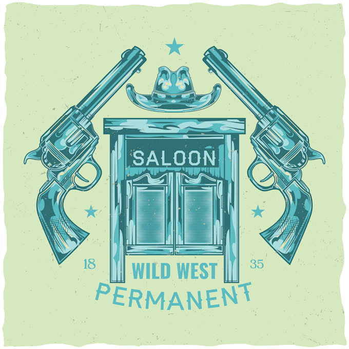 Design an amazing western logo for you by Ziahashmi42 | Fiverr