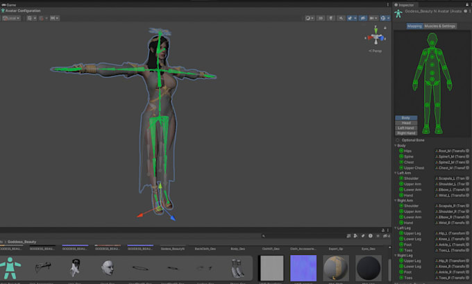 Rig 3d character professionally for unity game by Maliraza92 | Fiverr