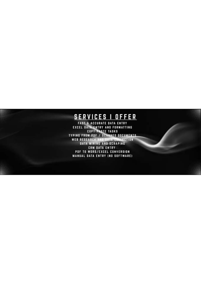 Fast and reliable data entry services by Faisal_gazanfer | Fiverr