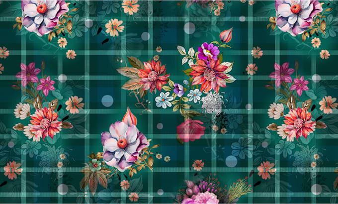 Create a digital design for textile print by Gfx_shaha | Fiverr