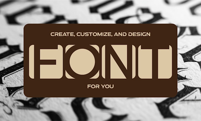 Create, customize, and design stunning fonts for you by Ricodesign7 ...