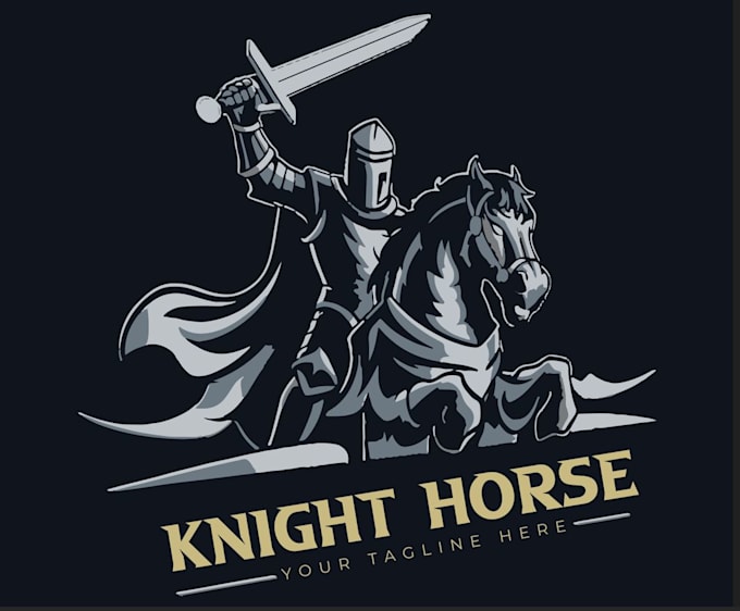 Do an awesome knight logo design for your business by Kaela_micu | Fiverr