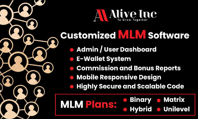 Build fully customized mlm software with multi level commission system ...