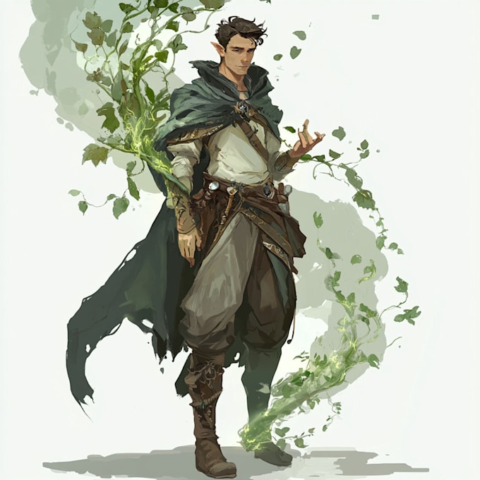 Make a dnd character art and dnd character art by Qealbug | Fiverr